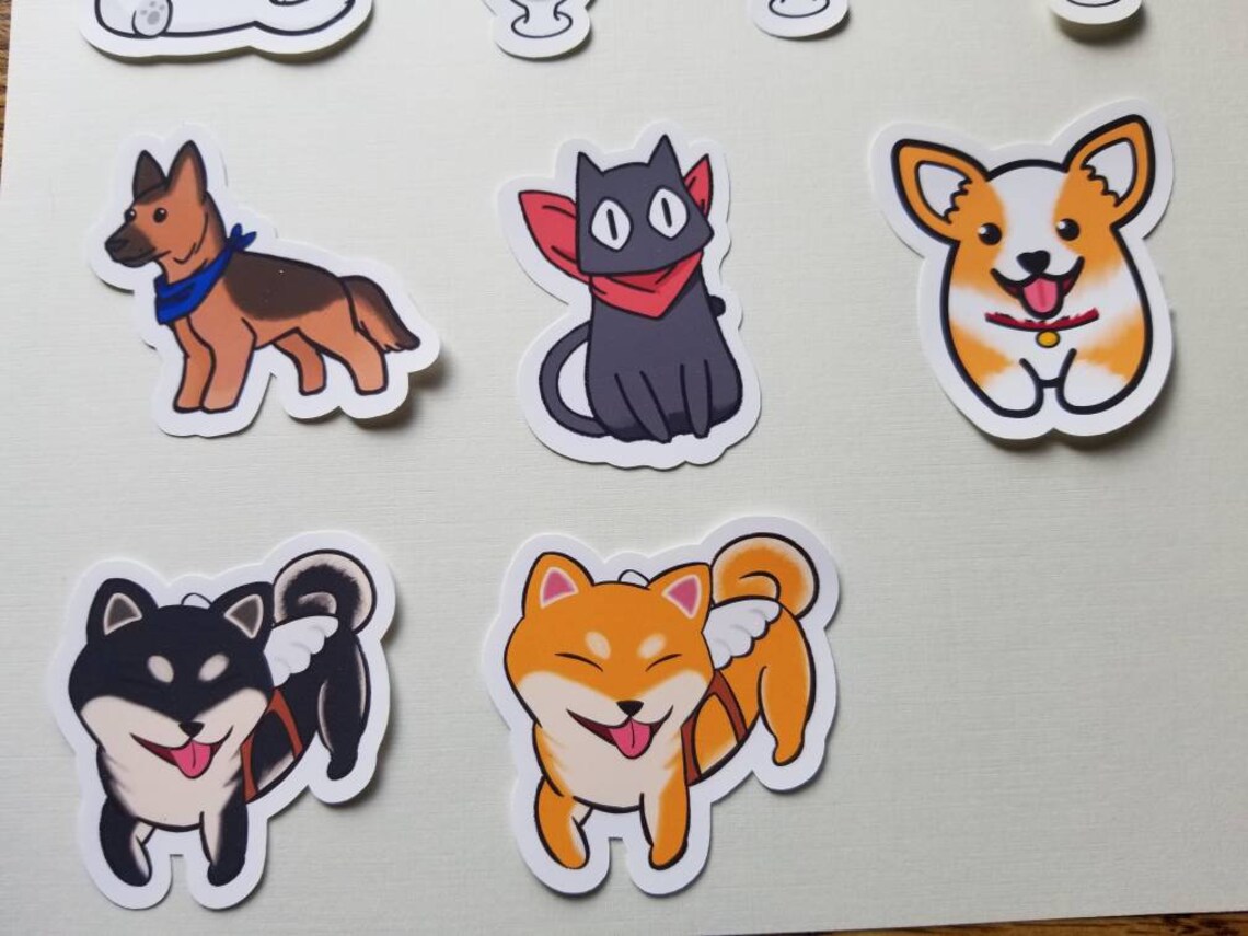 Animals in Video Games and Anime Stickers - Etsy