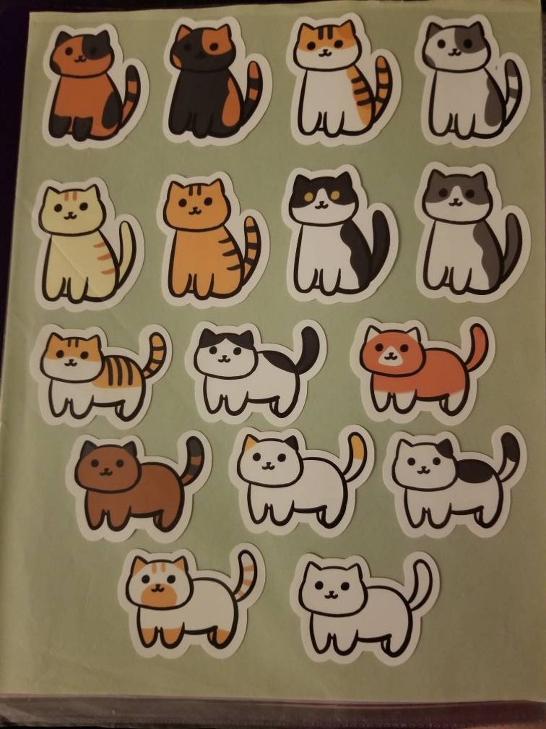 Neko Atsume Regular Cat Stickers - Etsy