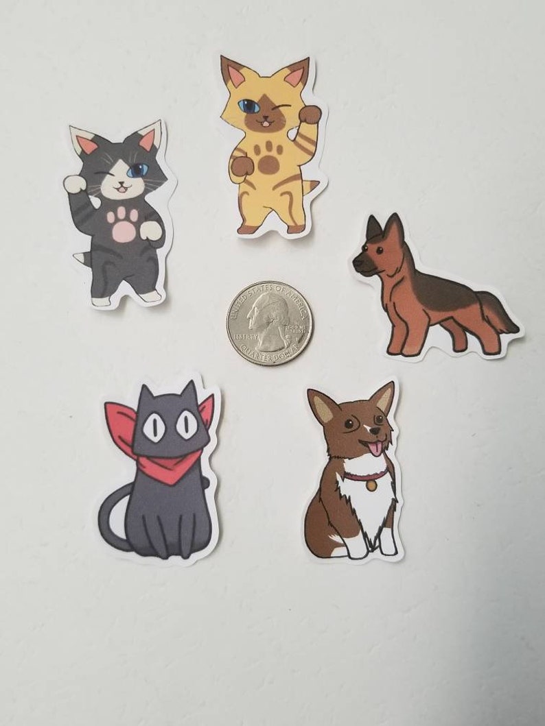 Animals in Video Games and Anime Stickers | Etsy
