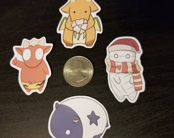 Animals in Video Games and Anime Stickers | Etsy