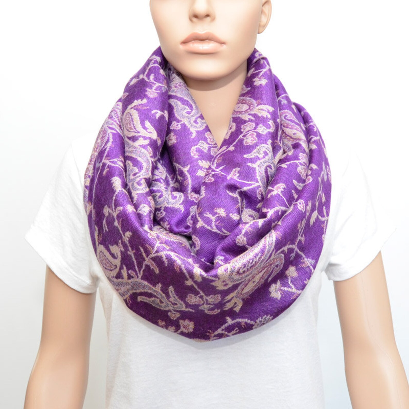 Purple Scarf - Purple Infinity Scarf - Nursing Cover - Nursing Scarf ...