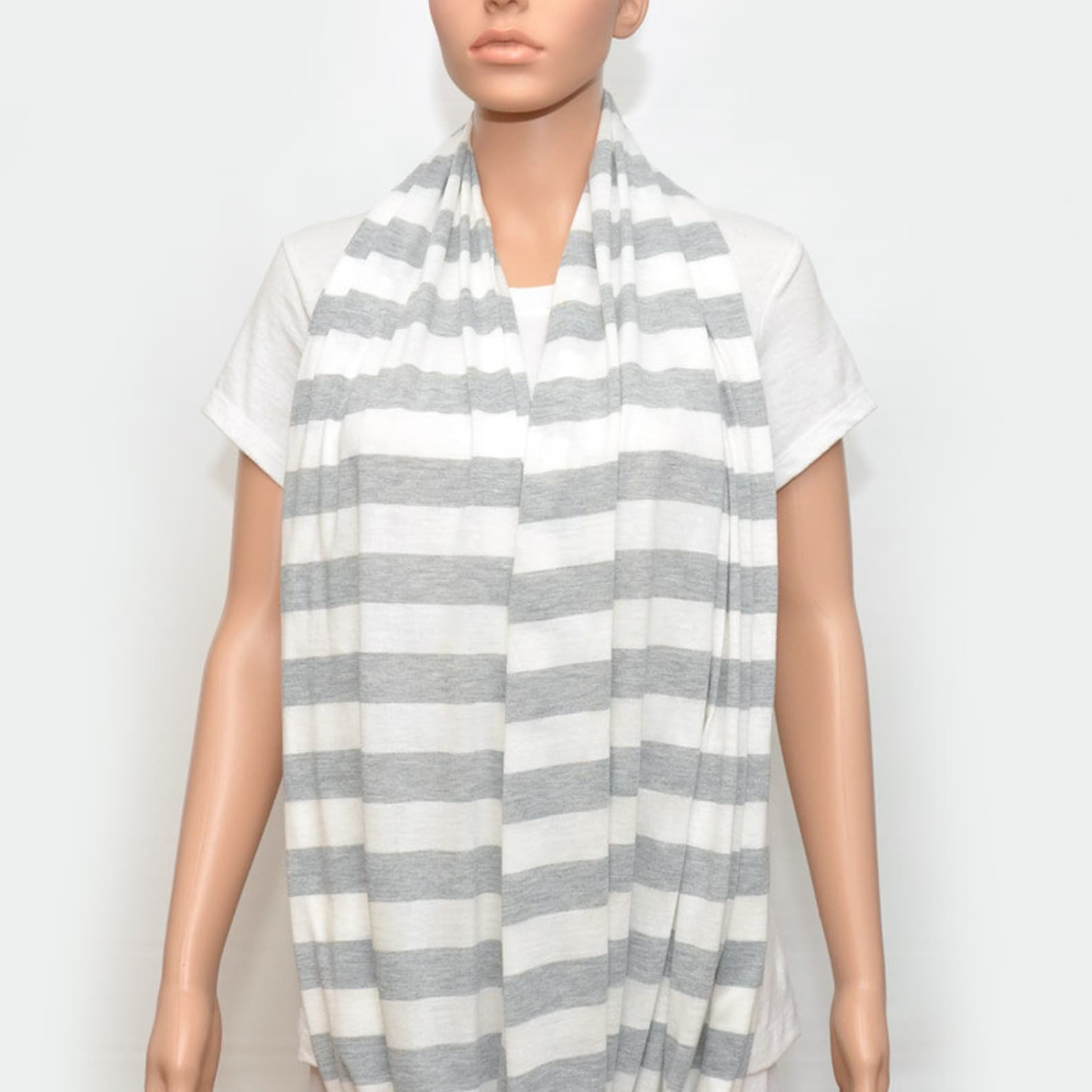 Grey Stripes Nursing Scarf - Nursing Cover - Nursing Cover Scarf ...