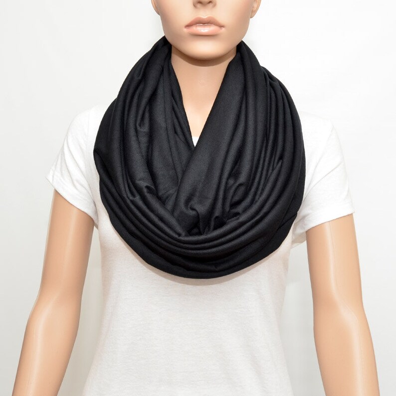 Black Nursing Cover - Nursing Infinity Scarf - Nursing Scarf - Infinity ...