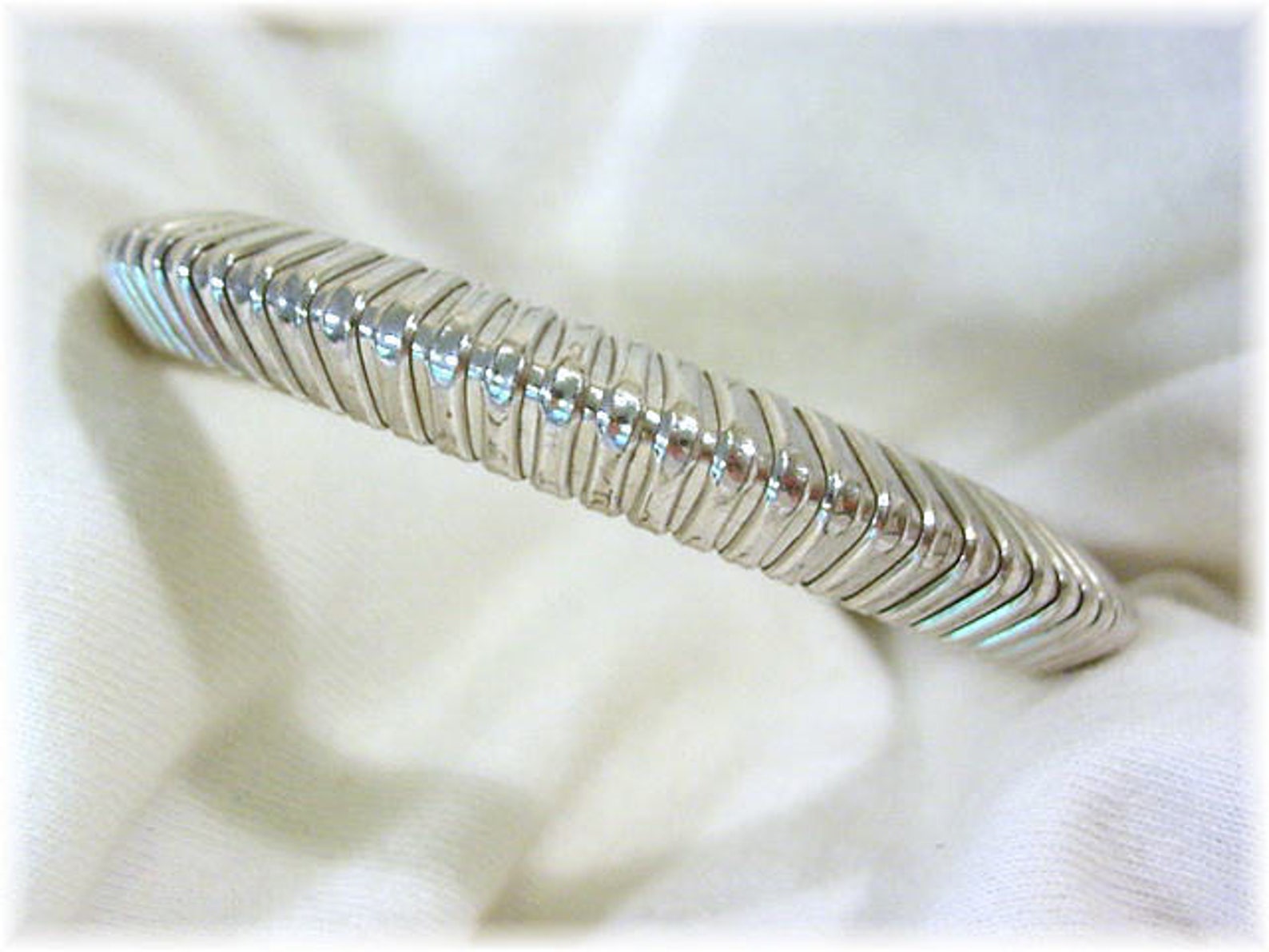 Sterling Silver Modernist Bangle Bracelet, 33 Grams, Modern Art ...