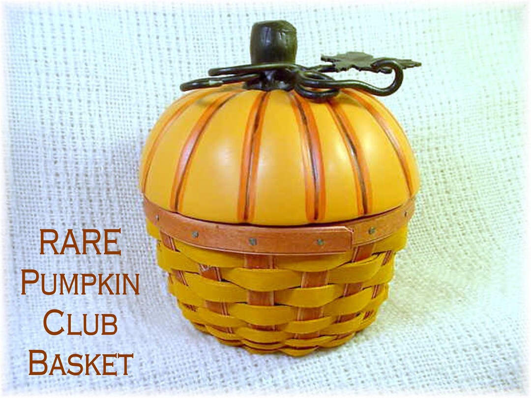 Longaberger Basket Pumpkin 2012 Collectors Club Set, Protector, Pumpkin ...
