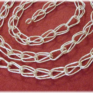 Etruscan Roman Loop Chain Link Sterling Silver 26 Necklace, RARE ...