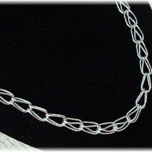 Etruscan Roman Loop Chain Link Sterling Silver 26 Necklace, RARE ...