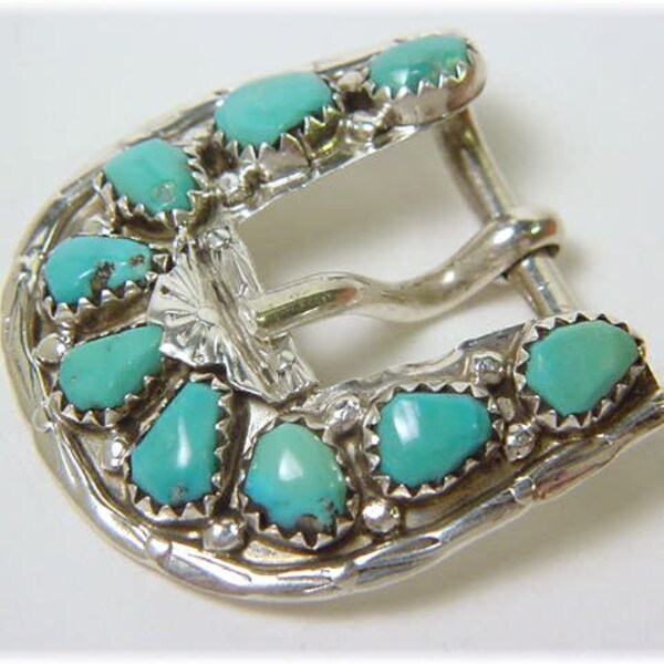 Turquoise Belt Buckle - Etsy