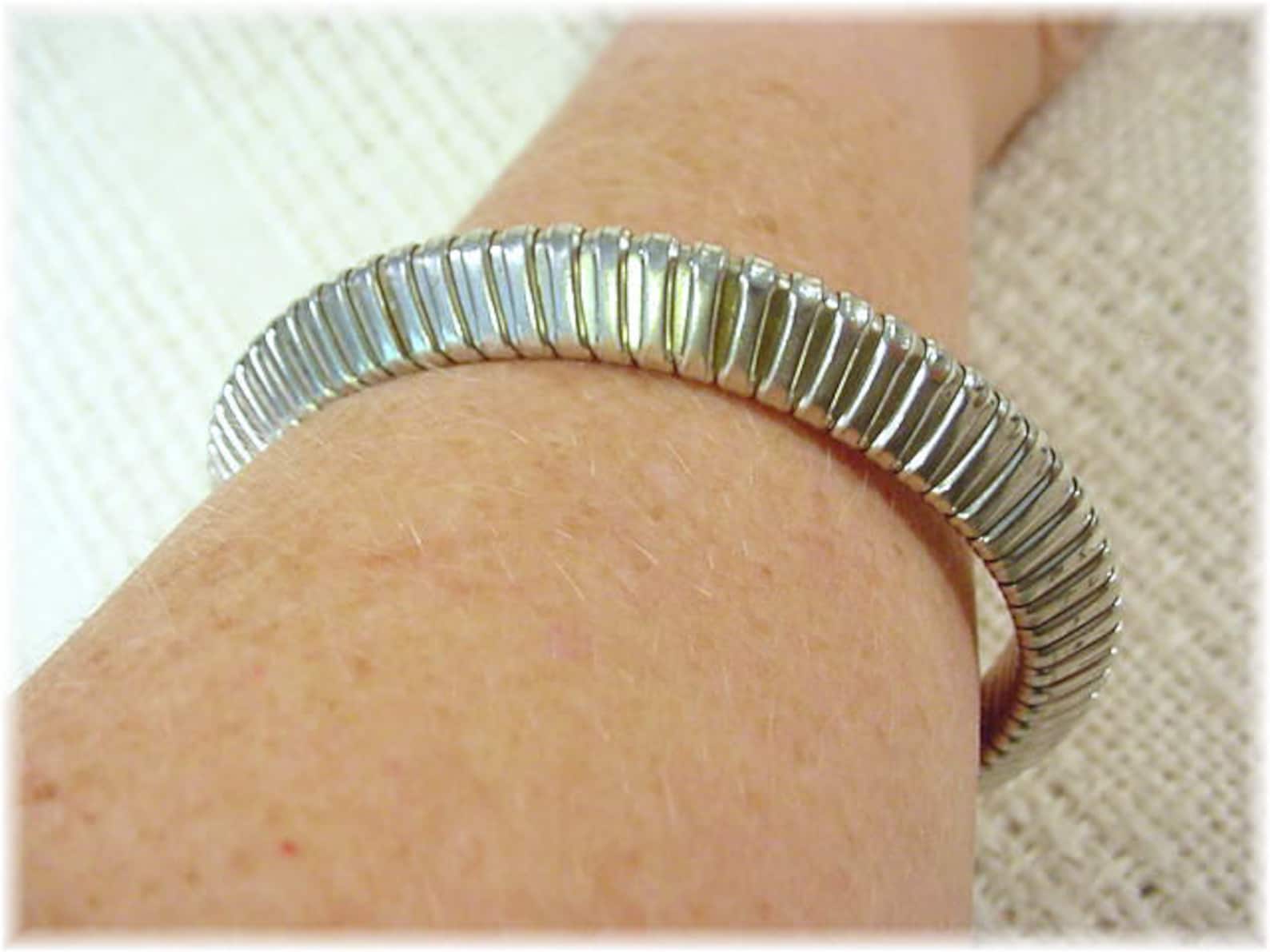 Sterling Silver Modernist Bangle Bracelet, 33 Grams, Modern Art ...