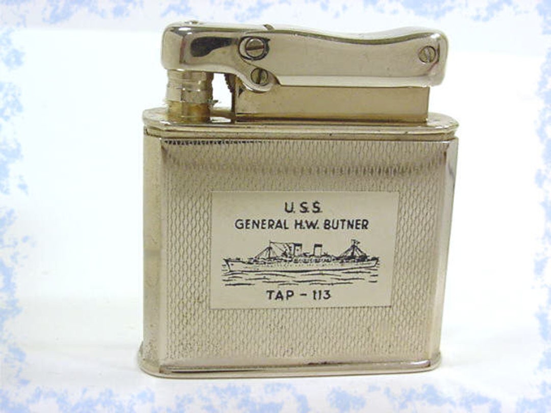 Fbelo Cigarette Lighter Navy Ship, USS General H W Butner Battleship ...