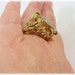 14K Gold 22 Ct Citrine Wire Gold Nugget Ring, Goldsmith Custom One of A ...