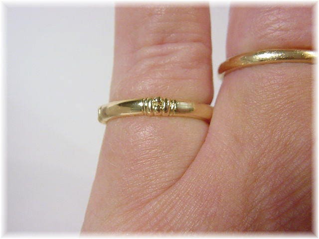 14K Gold Wedding Band Custom Ring Artisan Contemporary - Etsy