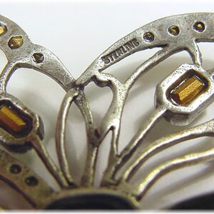 Butterfly MMA Sterling Silver Gemstone 2 Brooch Pin Metropolitan Museum ...
