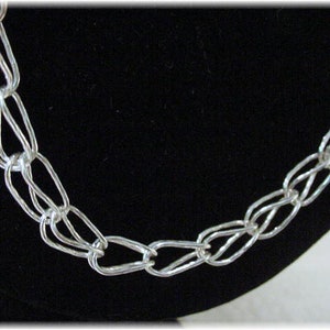 Etruscan Roman Loop Chain Link Sterling Silver 26 Necklace, RARE ...