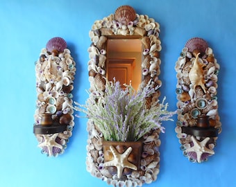 Seashell wall sconce | Etsy