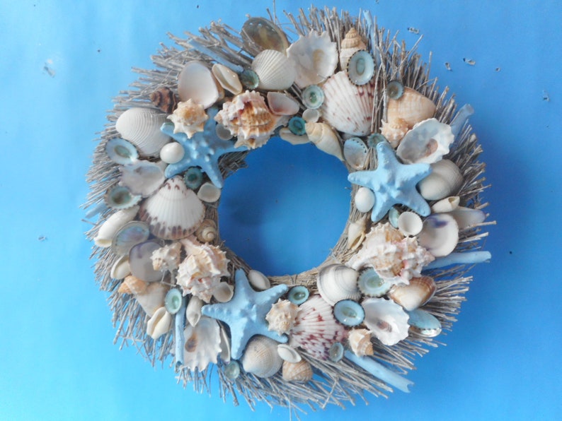 Seashell Wreath Summer Coastal Door Beach Wreathmore - Etsy