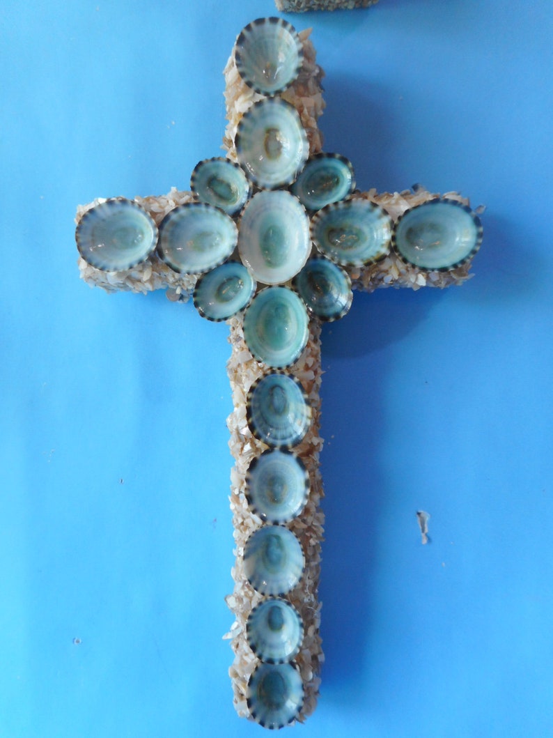 Sensational Sea Shell Wall Cross-shell Cross-beach Wall - Etsy