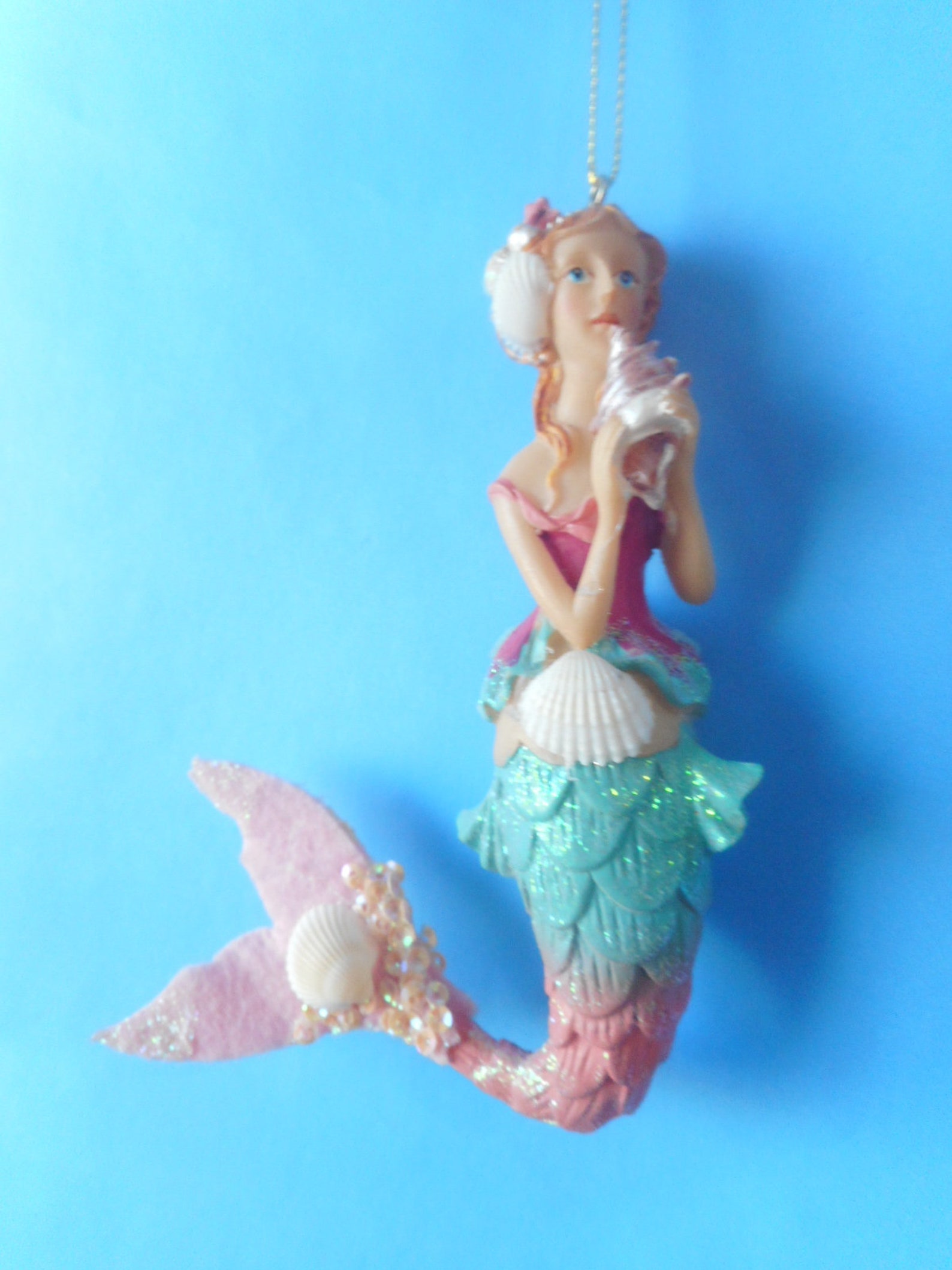 Mermaid Ornament-coastal Beach Ornament-coastal Christmas Home - Etsy