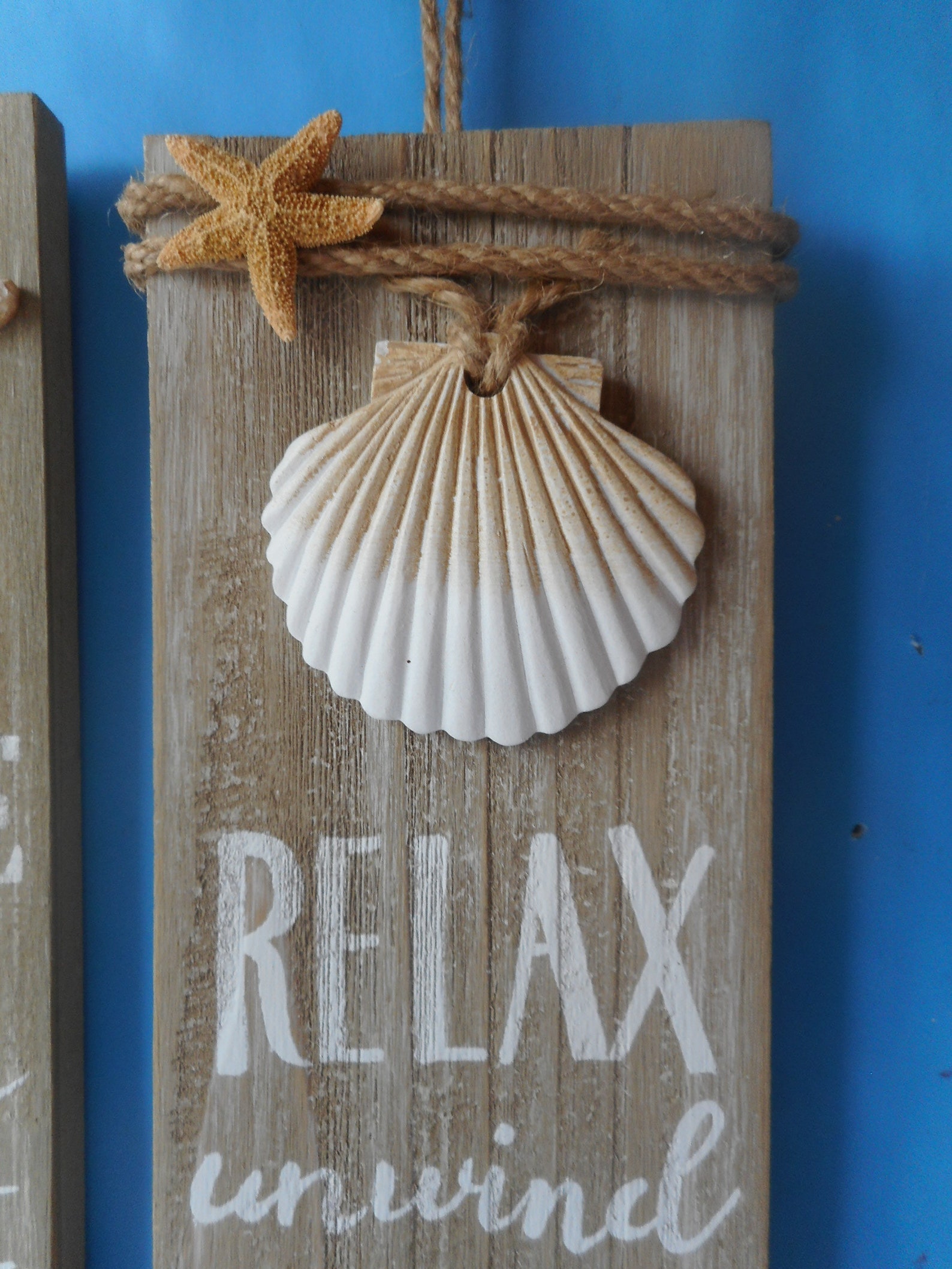 Sea Shell Wood Wall Plaque Sign-Sea Shell Wall Art-Coastal | Etsy