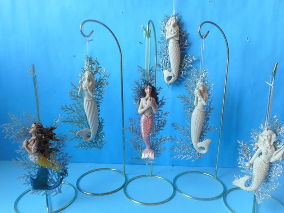 Mermaid Ornament-Coastal Beach Ornament-Coastal Christmas Home | Etsy