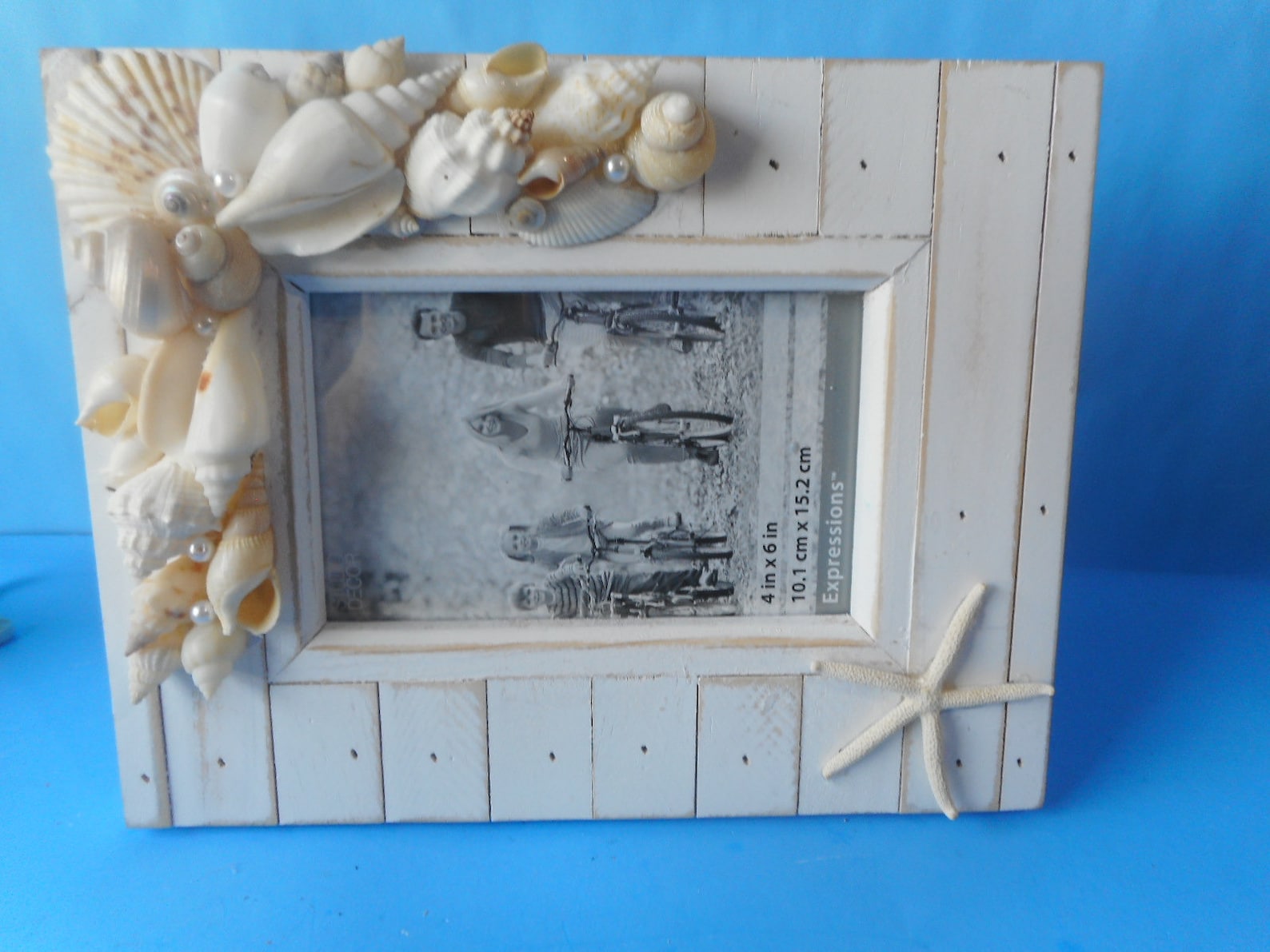SeaShell Picture Frame-Beach Frame-Shell Photo Frame-Coastal | Etsy