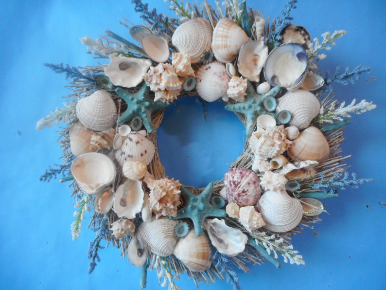 Seashell Wreath Summer Coastal Door Beach Wreathmore - Etsy