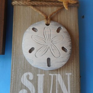 Sea Shell Wood Wall Plaque Sign-sea Shell Wall Art-coastal Nautical ...