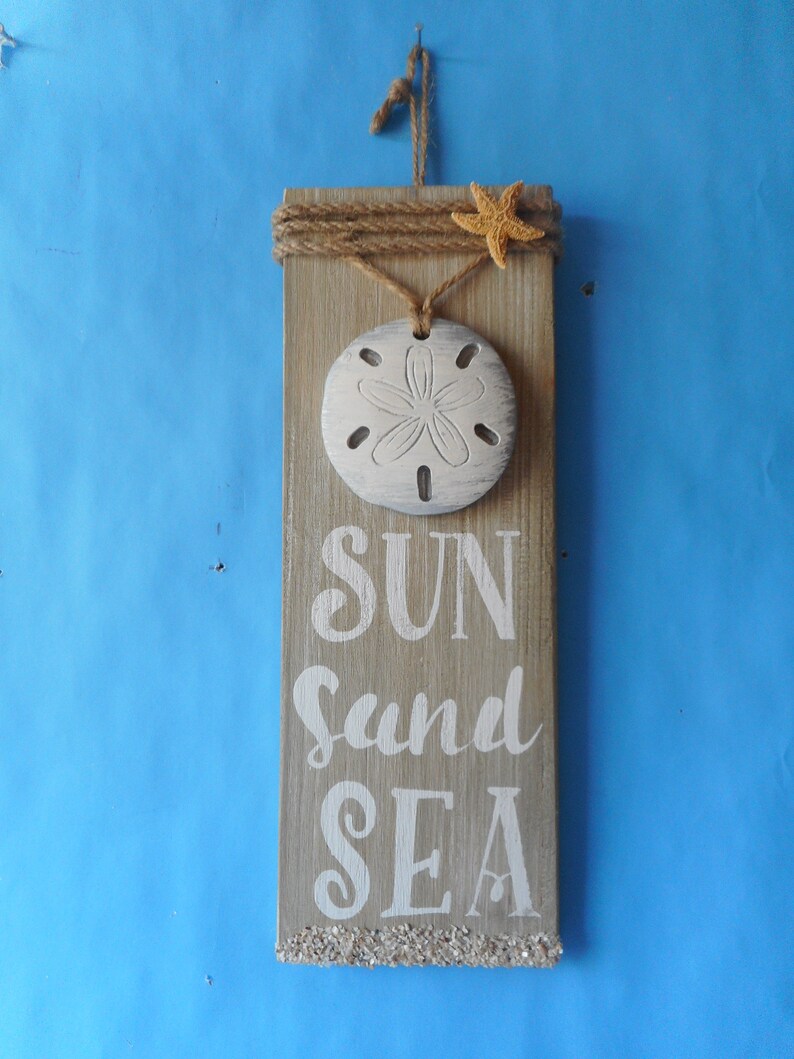 Sea Shell Wood Wall Plaque Sign-sea Shell Wall Art-coastal | Etsy