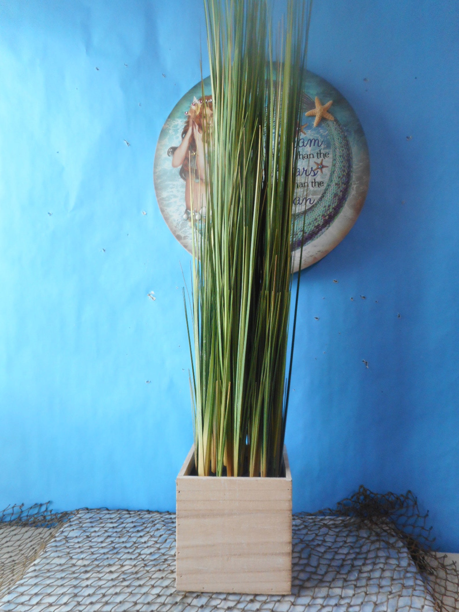 Artificial Sea Grass Starfish Arrangement Coastal Home Decor | Etsy