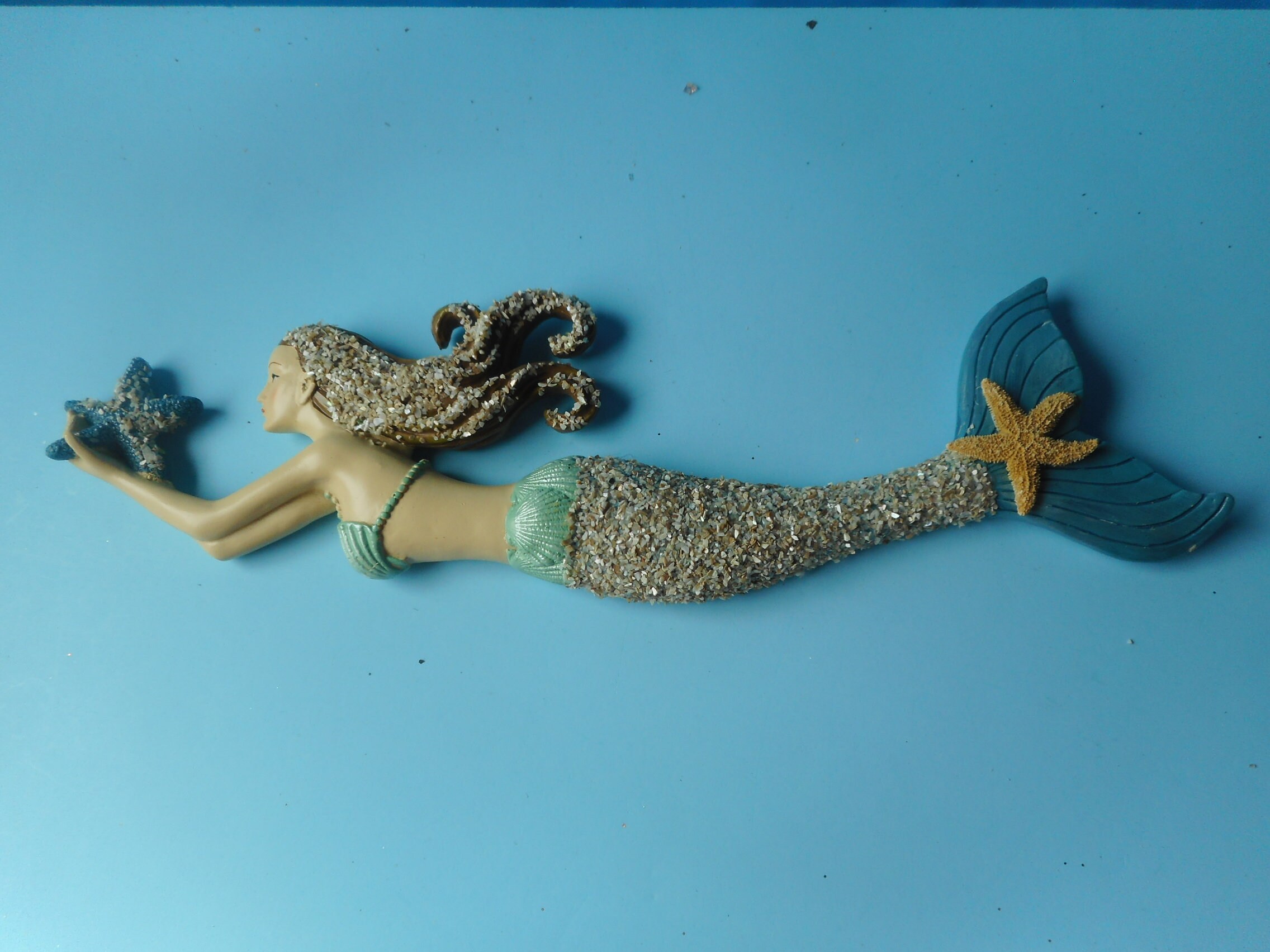 Sea Shell Wall Mermaid Coastal Nautical Home Decor-mermaid - Etsy