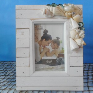 Seashell Picture Frame-beach Frame-shell Photo Frame-coastal Decor - Etsy