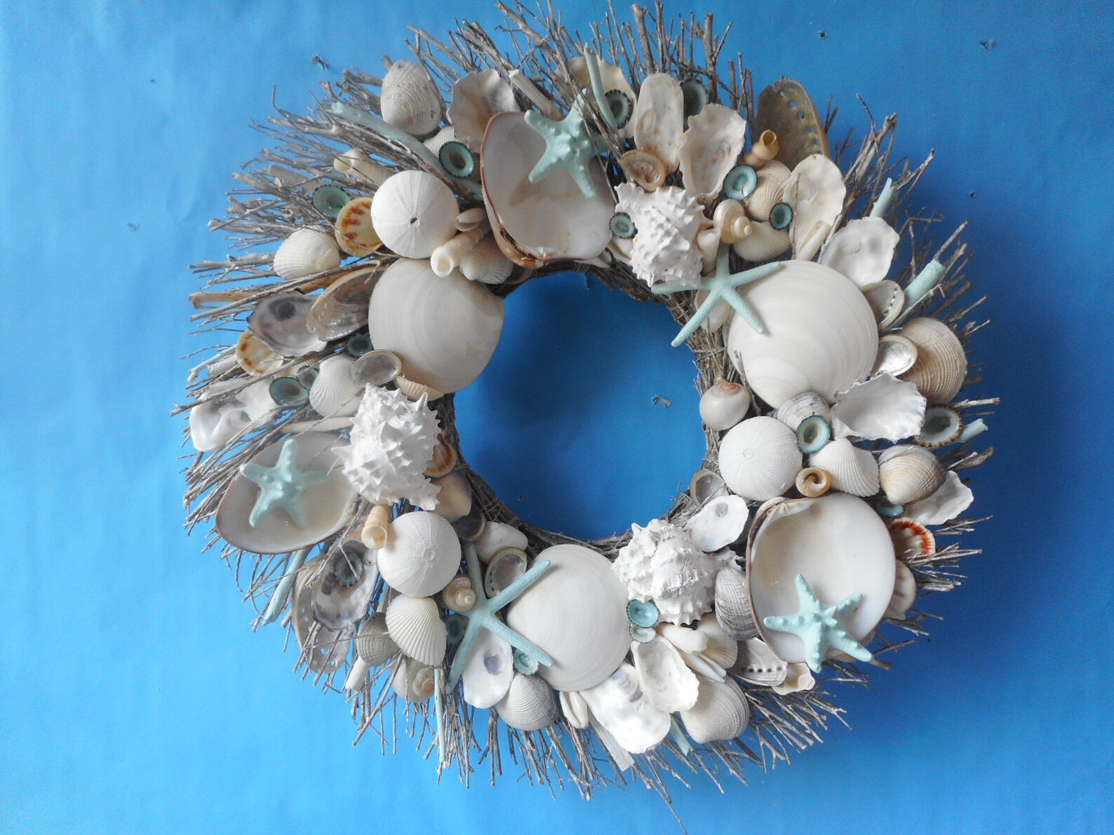Seashell Summer Wreath-coastal Door Beach Wreathmore COLORS - Etsy