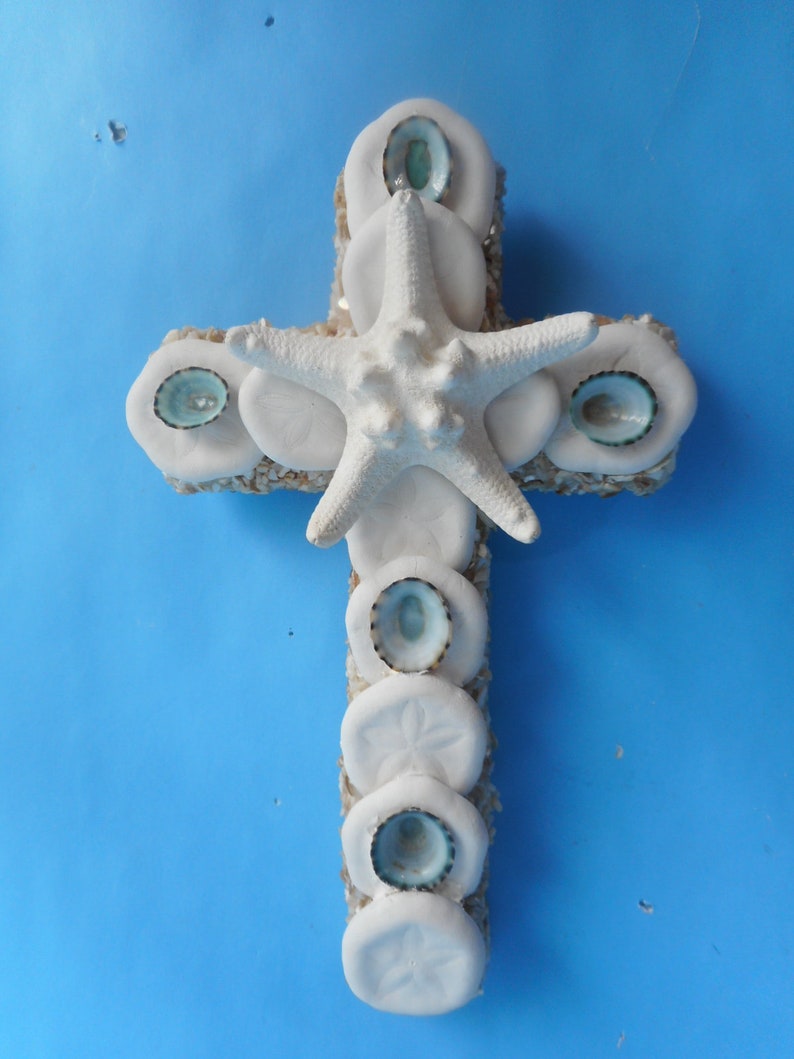Sensational Sea Shell Wall Cross-shell Cross-beach Wall - Etsy