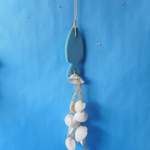 Sea Shell Wood Fish-coastal Home Decor-beach Decor-star Fish on Stand ...