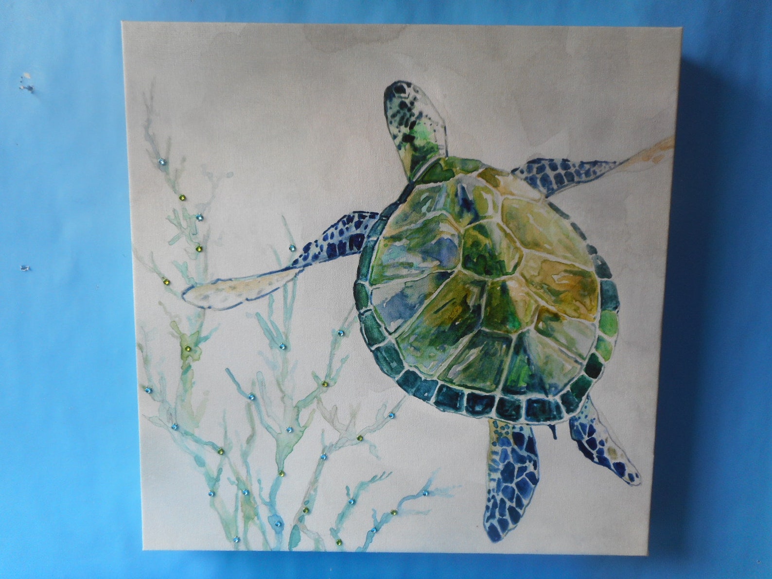 Turtle Canvas Wall Art MORE CHOICES | Etsy