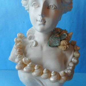 Seashell Art Bust Sculpture coastal Home Decor - Etsy