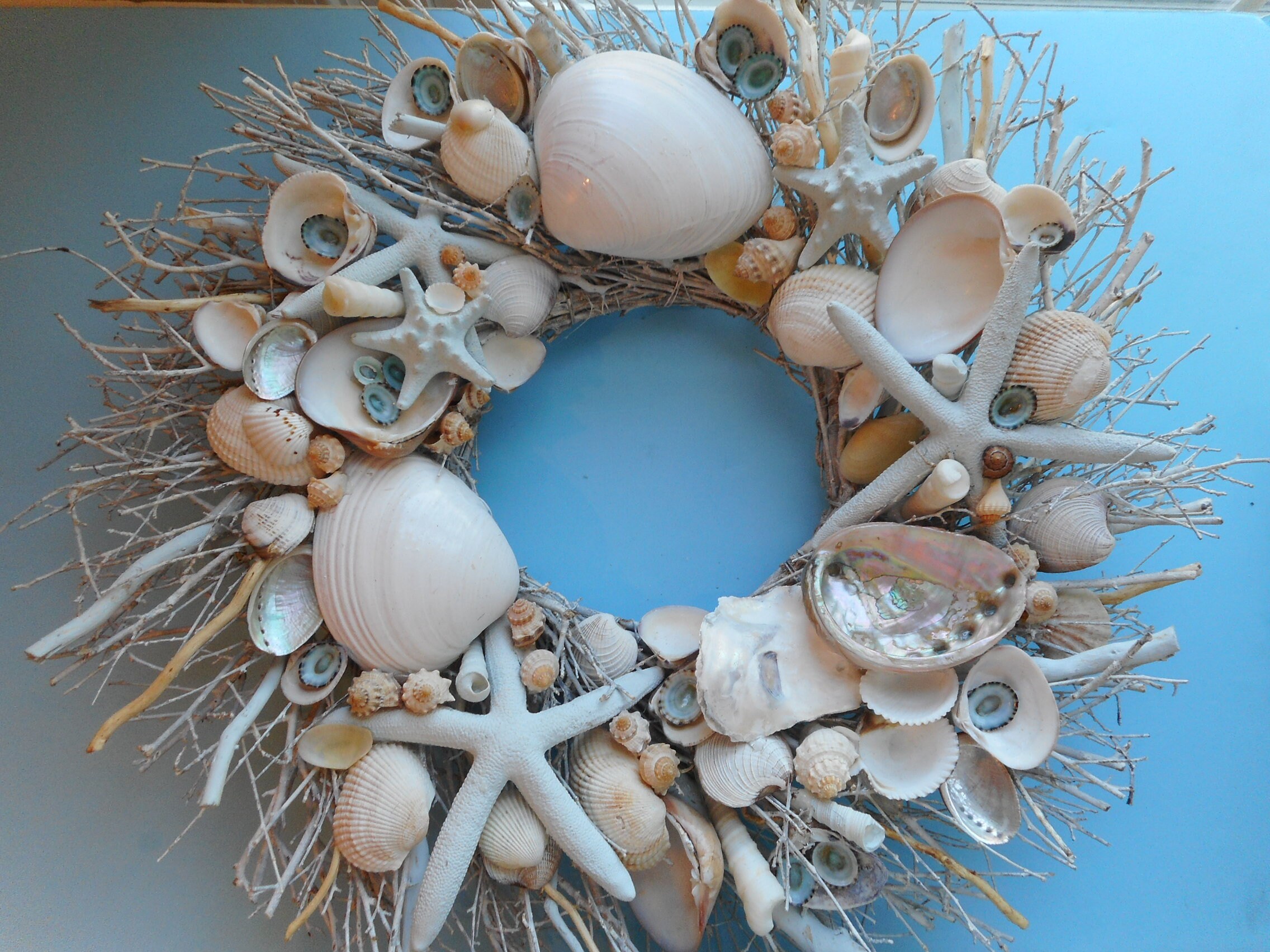 Seashell Wreath Summer Wreath-Door Wreath-Shell Wreath-Twig | Etsy