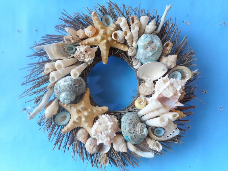 Seashell Wreath Summer Coastal Door Beach Wreathmore - Etsy