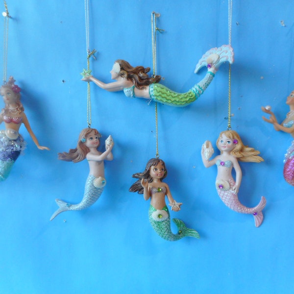 Mermaid Ornaments - Etsy