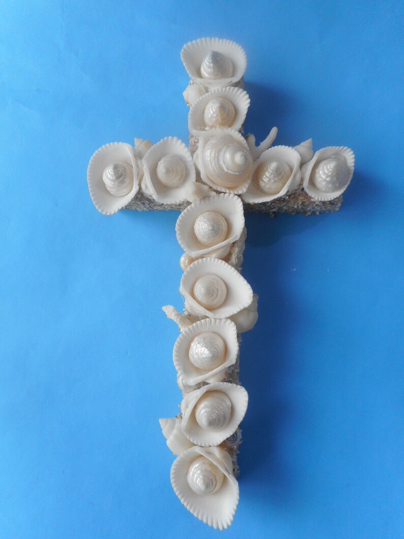 Sensational Sea Shell Wall Cross-shell Cross-beach Wall - Etsy