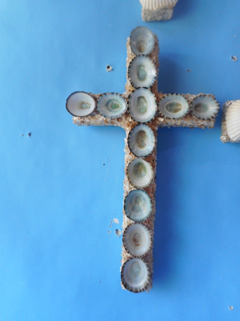 Sensational Sea Shell Wall Cross-shell Cross-beach Wall - Etsy