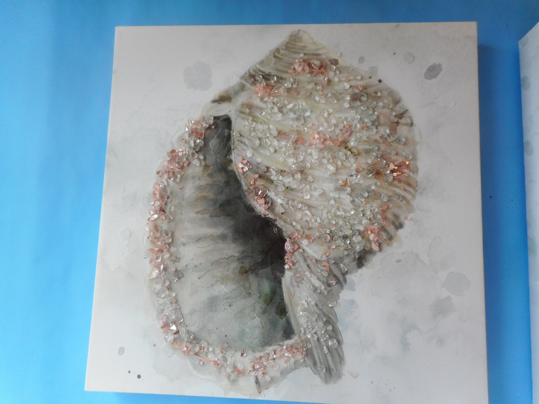 SeaShell Beach Canvas Wall Art Coastal Nautical Beach Home | Etsy