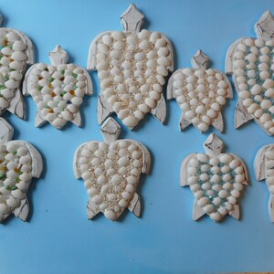 Sea Shell Wall Sea Turtle-coastal Home Decor-beach Decor-turtle-shell ...