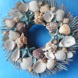 Seashell Wreath Summer Coastal Door Beach Wreathmore COLORS - Etsy