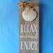 Sea Shell Wood Wall Plaque Sign-sea Shell Wall Art-coastal - Etsy
