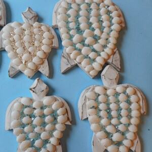 Sea Shell Wall Sea Turtle-coastal Home Decor-beach Decor-turtle-shell ...