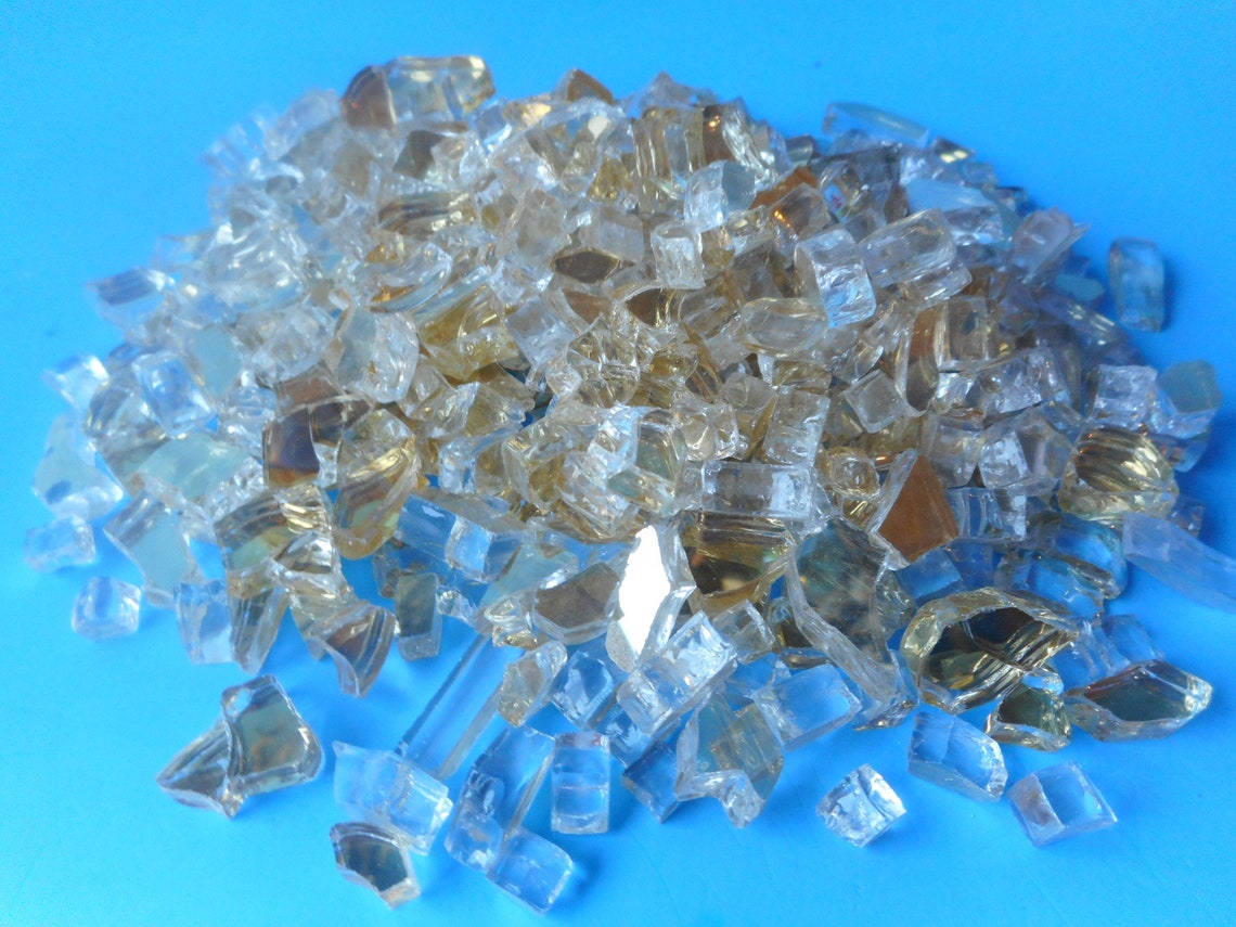 Art Glass Chips-craft Supply-crushed Glass-coastal Beach - Etsy