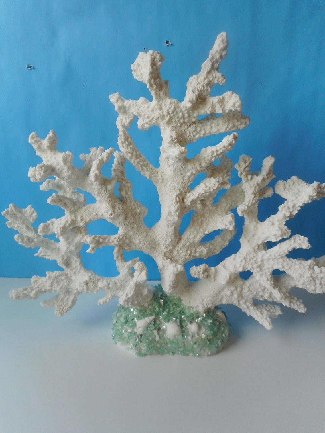 Coral Table Arrangement Decor Seashell Art-coastal Beach - Etsy