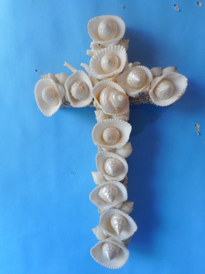 Sensational Sea Shell Wall Cross-shell Cross-beach Wall - Etsy