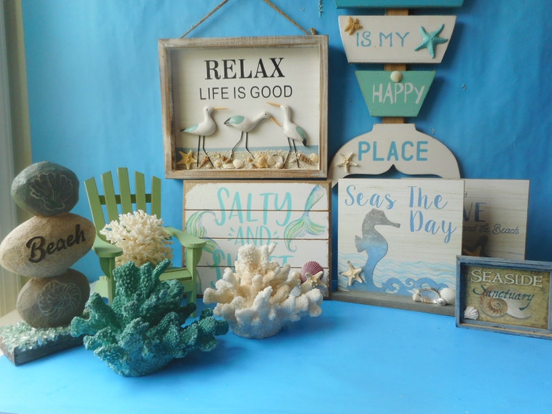 Beach Decor-table Top Coastal Home Decor | Etsy